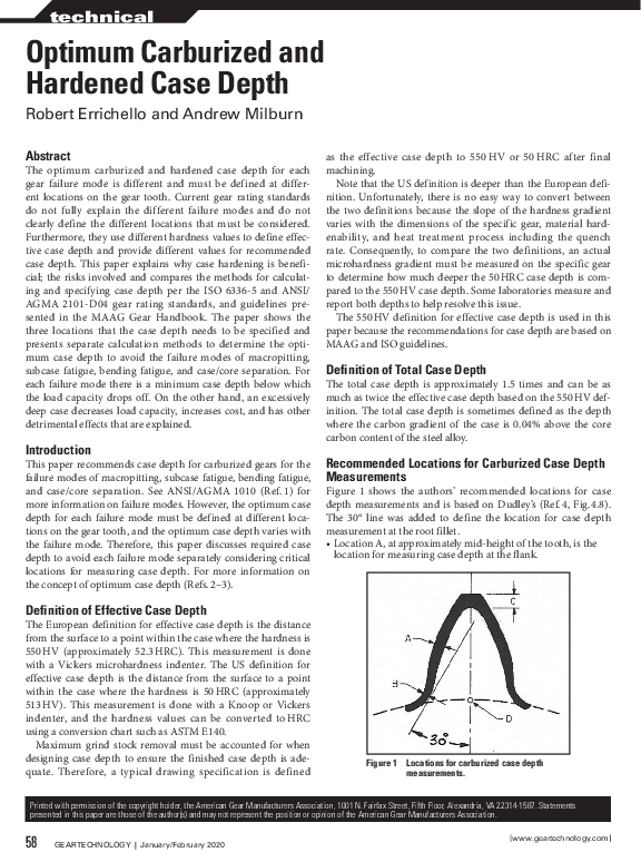 (PDF) Optimum Carburized and Hardened Case Depth