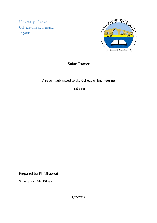 (DOC) University of Zaxo College of Engineering 1 st year