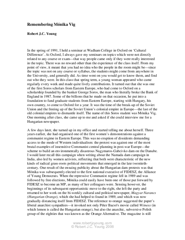 (PDF) Is There Marxism After Eastern Europe? A Conversation with Mónika Vig