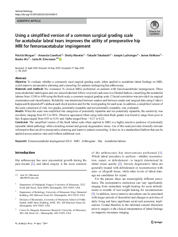 (PDF) Using a simplified version of a common surgical grading scale for ...