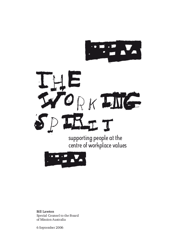 (PDF) Study 3: The Working Spirit: Supporting People at the Centre of ...