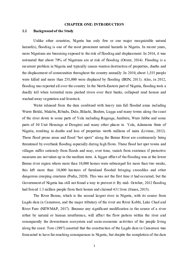 (DOC) CHAPTER ONE: INTRODUCTION