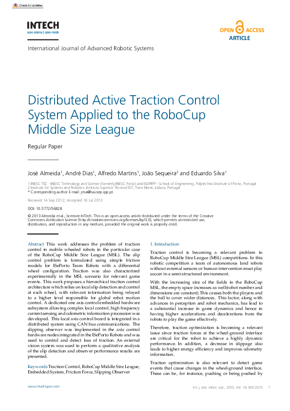 (PDF) Distributed Active Traction Control System Applied to the RoboCup ...