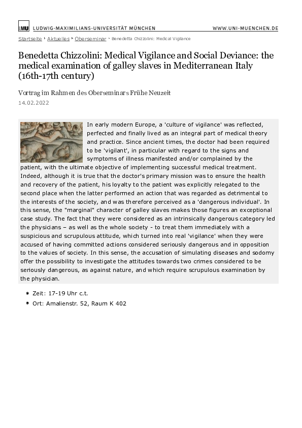 (PDF) Medical Vigilance and Social Deviance- the medical examination of ...