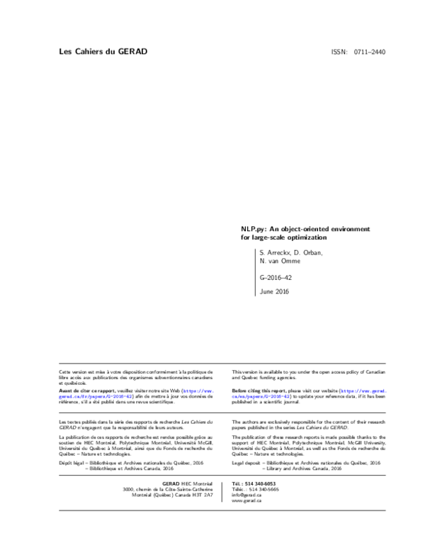 (PDF) NLP.py: An object-oriented environment for large-scale optimization