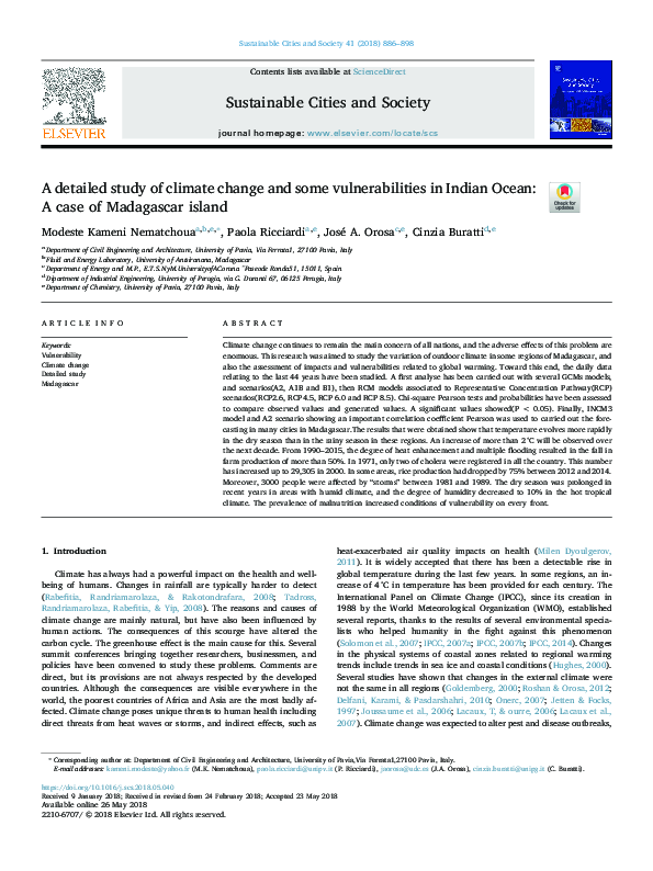 (PDF) A detailed study of climate change and some vulnerabilities in ...