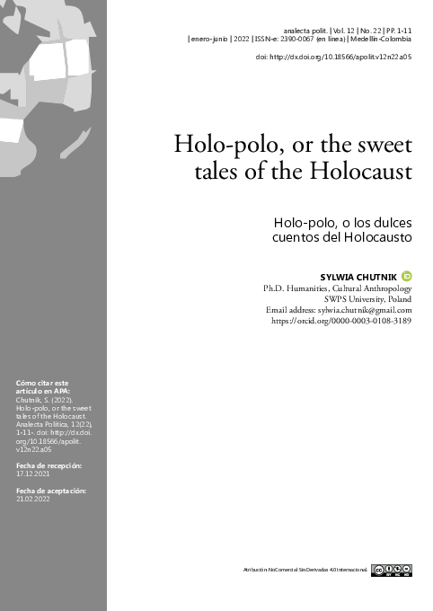 (PDF) Holo-polo, or the sweet tales of the Holocaust