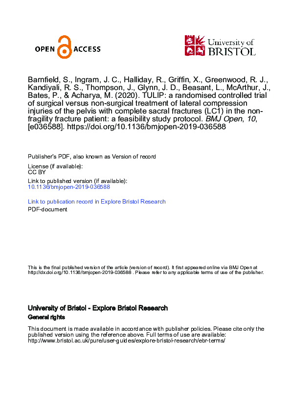 (PDF) TULIP: a randomised controlled trial of surgical versus non ...