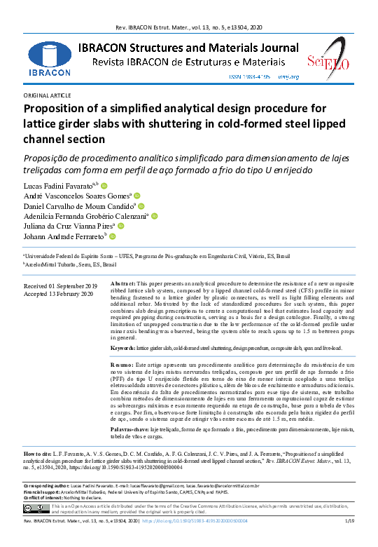 (PDF) Proposition of a simplified analytical design procedure for ...