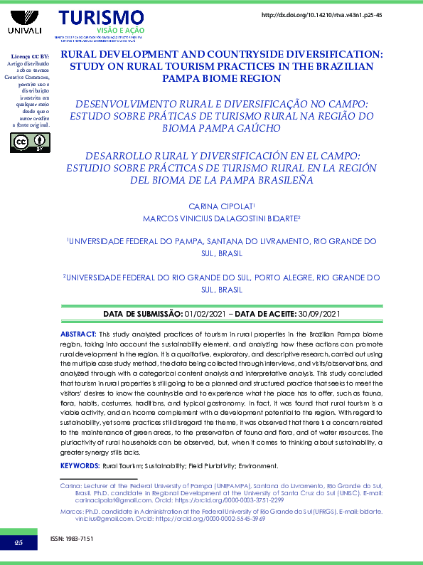 (PDF) Rural development and countryside diversification: study on rural ...