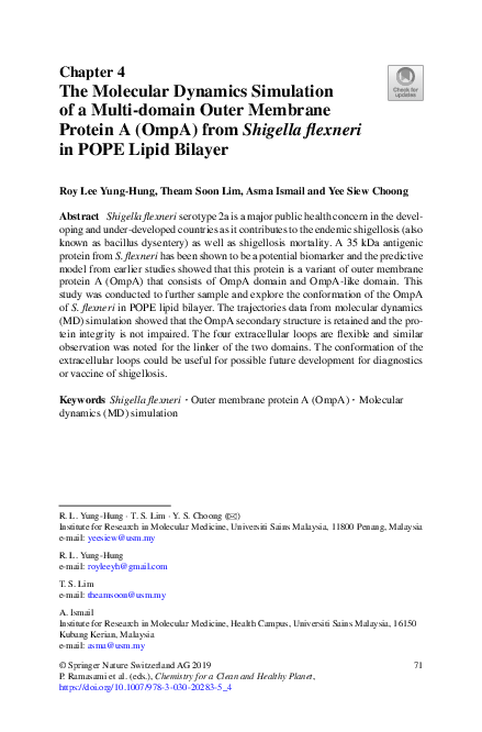 (PDF) The Molecular Dynamics Simulation of a Multi-domain Outer ...