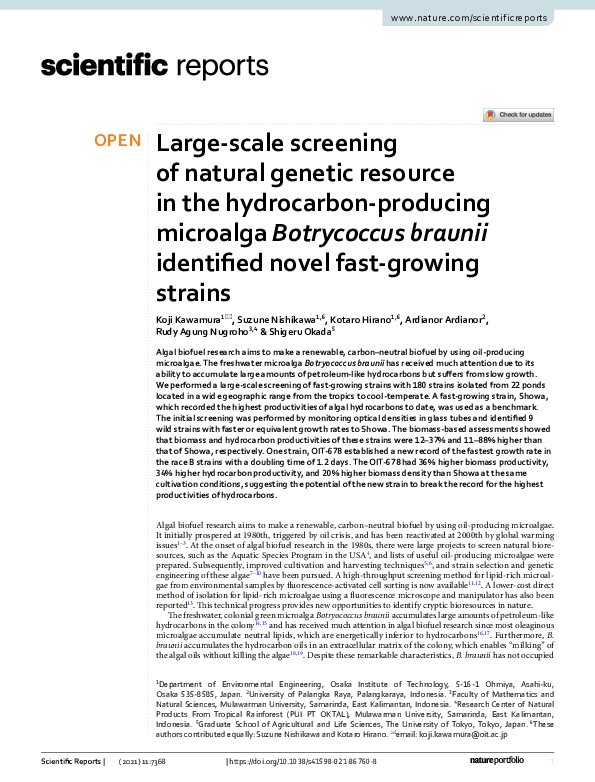 (PDF) Large-scale screening of natural genetic resource in the ...