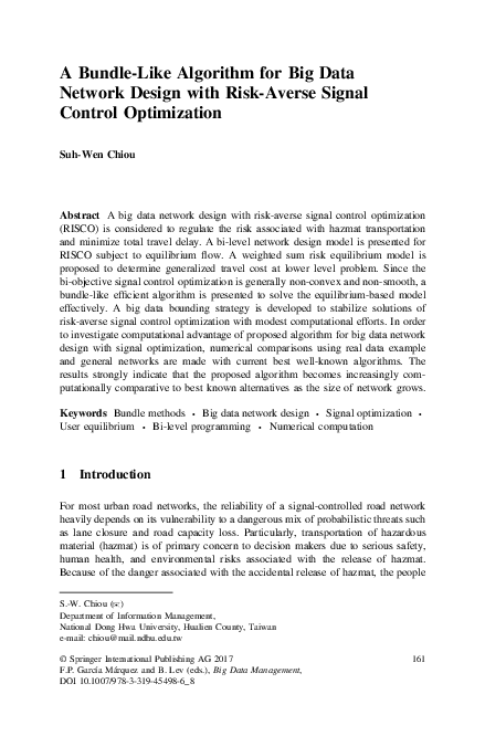 (PDF) A Bundle-Like Algorithm for Big Data Network Design with Risk-Averse Signal Control ...