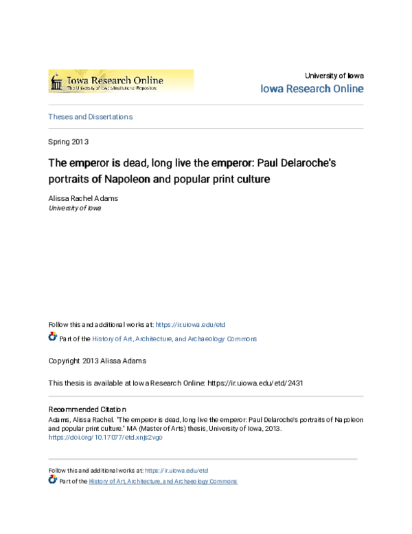 (PDF) The emperor is dead, long live the emperor