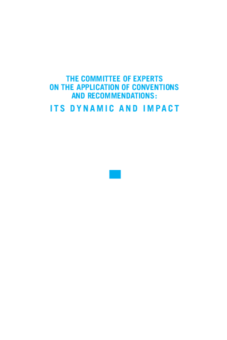 (PDF) The Committee of Experts on the application of Conventions and ...