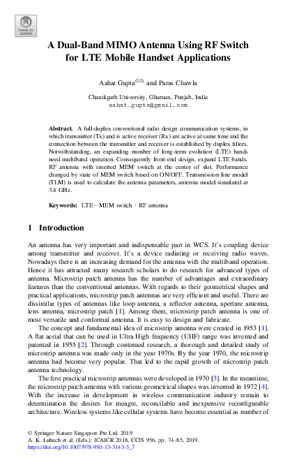 (PDF) A Dual-Band MIMO Antenna Using RF Switch for LTE Mobile Handset ...