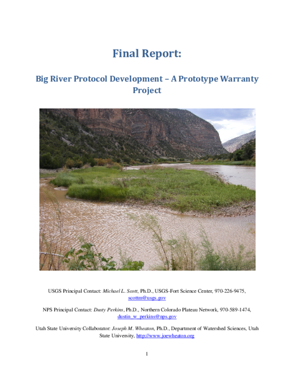 (PDF) Final Report: Big River Protocol Development – A Prototype ...