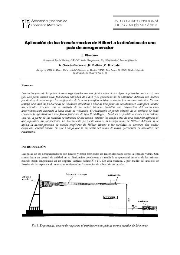 (PDF) Aplicación de las transformadas de Hilbert a la dinámica de una ...