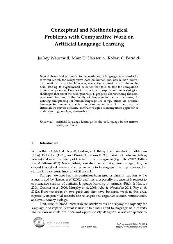 (PDF) Conceptual and Methodological Problems with Comparative Work on ...