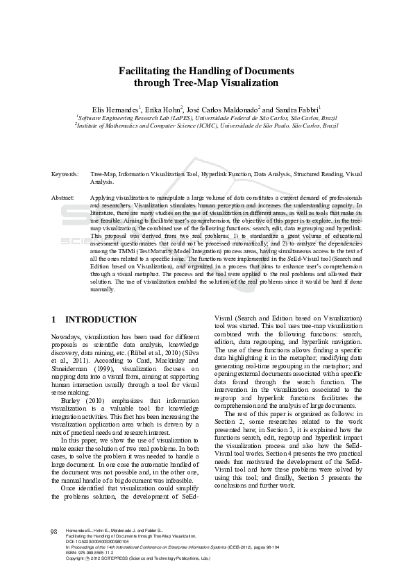 (PDF) Facilitating the Handling of Documents through Tree-Map Visualization