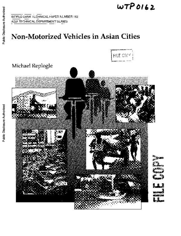 (PDF) Non-motorized vehicles in Asian cities