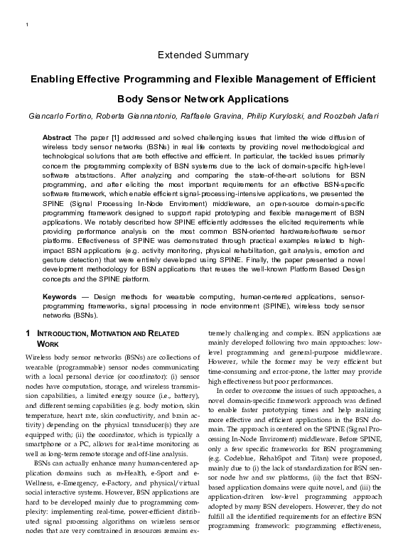 (PDF) Extended Summary Enabling Effective Programming and Flexible Management of Efficient Body ...