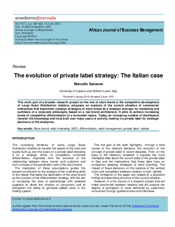 (PDF) African Journal of Business Management Review