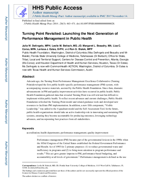 (PDF) Turning Point Revisited