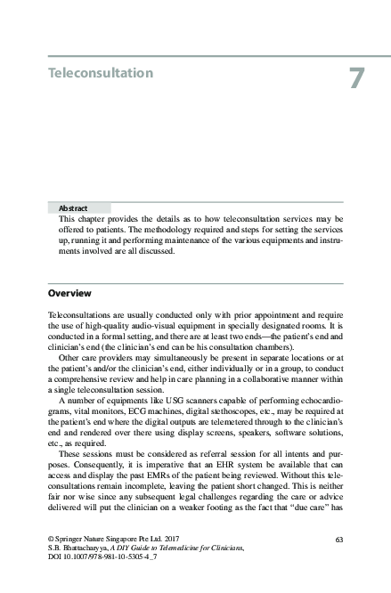 (PDF) Teleconsultation