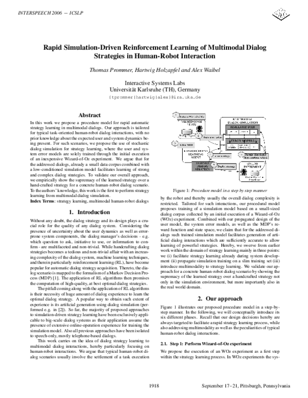 (PDF) Rapid simulation-driven reinforcement learning of multimodal dialog strategies in human ...