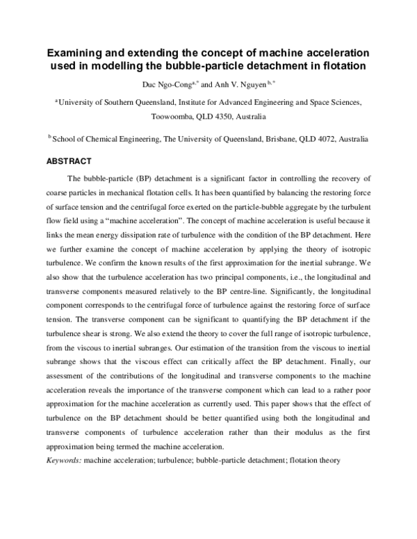 (PDF) Examining and extending the concept of machine acceleration used in modelling the bubble ...