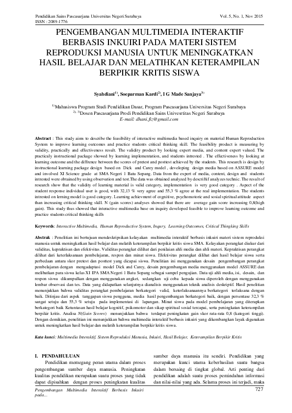 (PDF) Pengembangan Multimedia Interaktif Berbasis Inkuiri Pada Materi Sistem Reproduksi Manusia ...