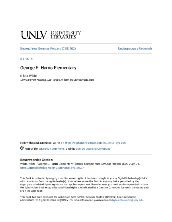 (PDF) George E. Harris Elementary