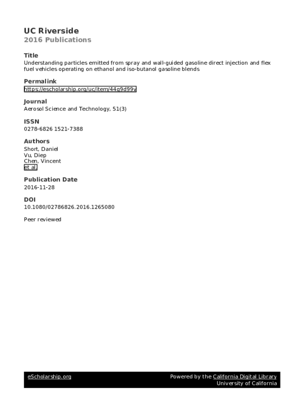 (PDF) Understanding particles emitted from spray and wall-guided ...