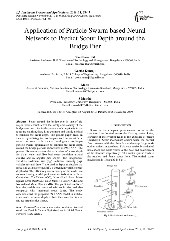 Pdf Application Of Particle Swarm Based Neural Network To Predict