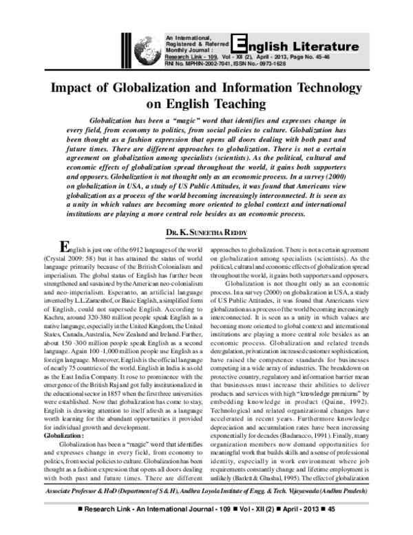 (PDF) My article in research link journal | Dr. Sidhartha Sawant ...