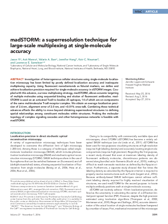 (PDF) madSTORM: a superresolution technique for large-scale ...
