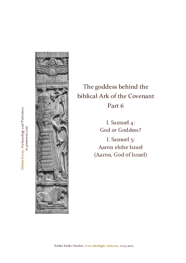 (PDF) 1 Sam. 4+5: God or Goddess?