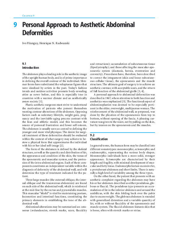 (PDF) Personal Approach to Aesthetic Abdominal Deformities
