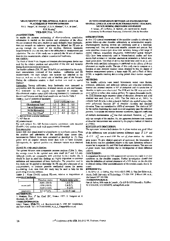 (PDF) In vivo comparison between an instrumented spatial linkage and an ...