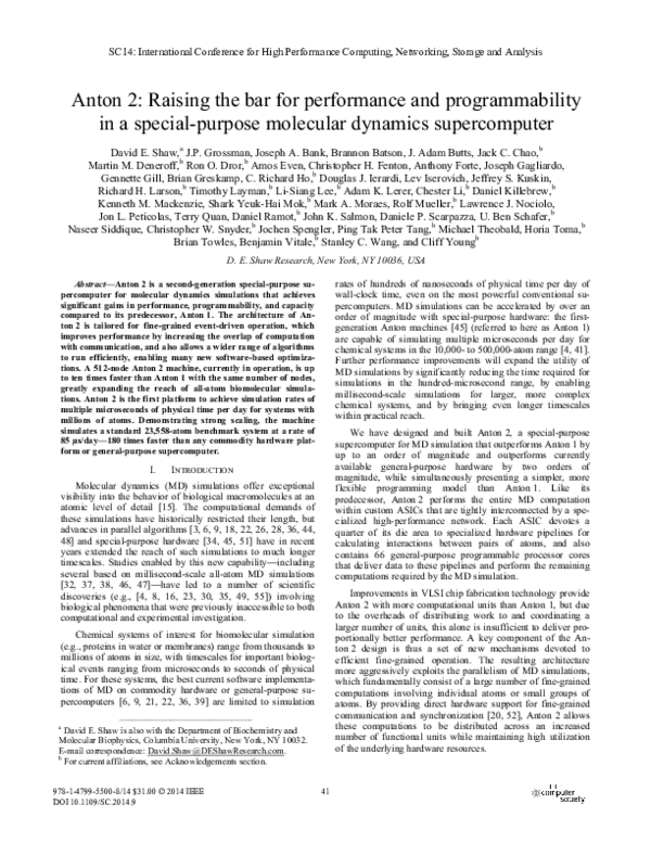 (PDF) Anton 2: Raising the Bar for Performance and Programmability in a ...