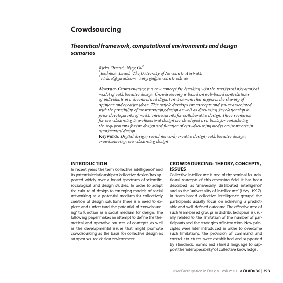 (PDF) Crowdsourcing: theoretical framework, computational environments ... (PDF) Crowdsourcing: theoretical framework, computational environments ...