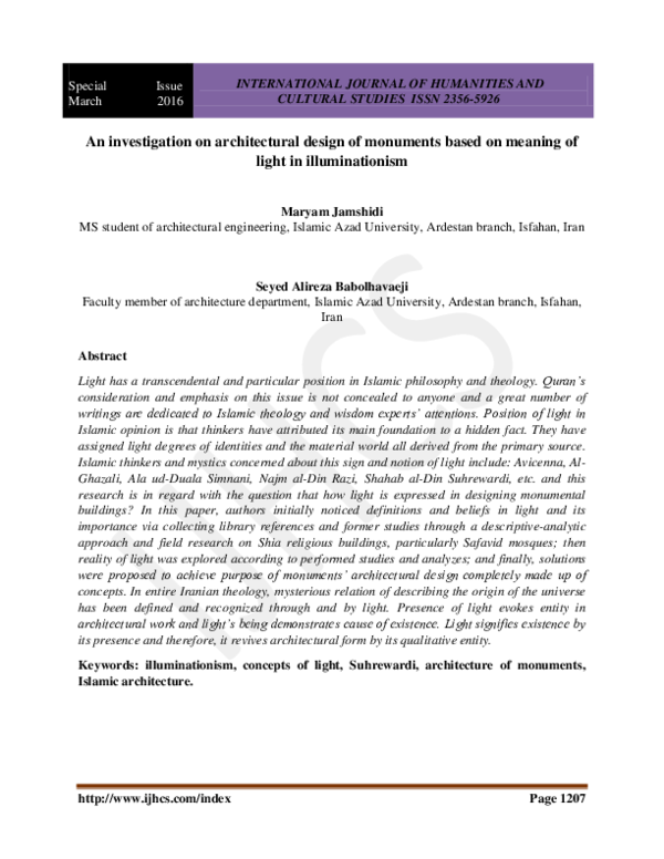 (PDF) An investigation on architectural design of monuments based on ...