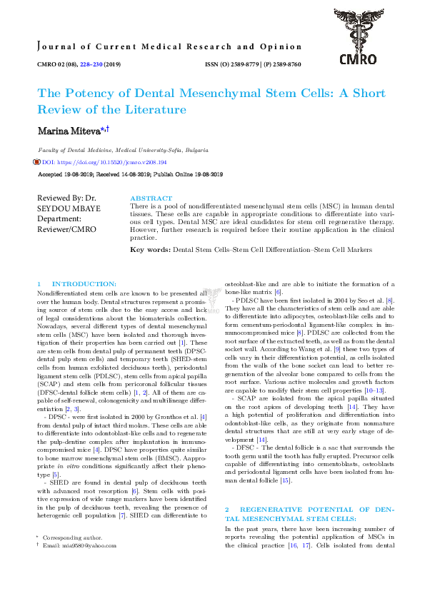 (PDF) Osteogenic Potency of Secretome Bone Marrow Derived Mesenchymal Stem Cells: A Literature ...
