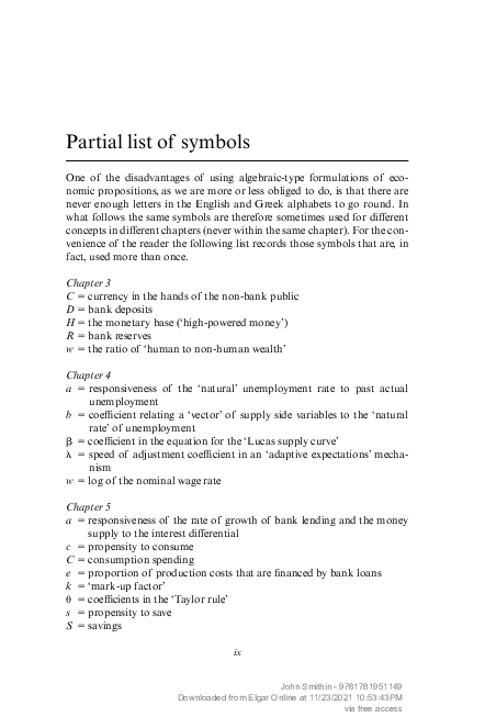 (PDF) Partial list of symbols