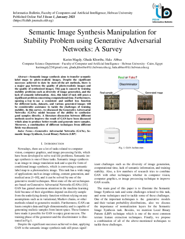 (PDF) IRJET- Realistic Image Synthesis using GAN | IRJET Journal - Academia.edu