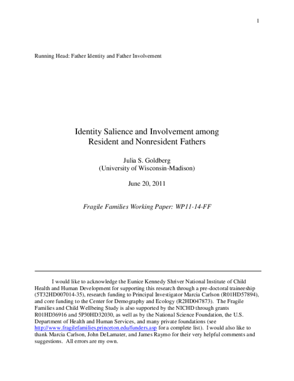 (PDF) Identity Salience and Involvement Among Resident and Nonresident ...