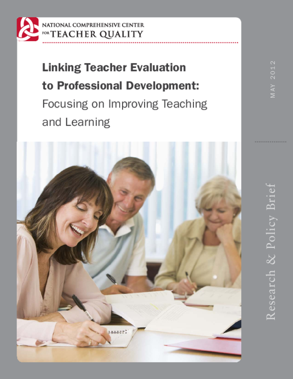 (PDF) Linking Teacher Evaluation to Professional Development: Focusing ...