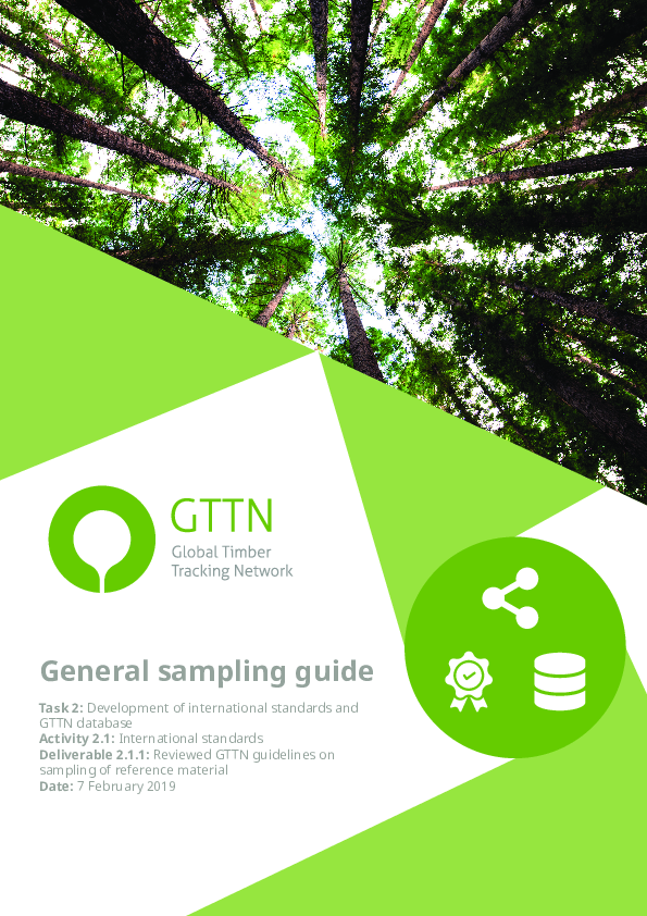 (PDF) General sampling guide for timber tracking: How to collect ...