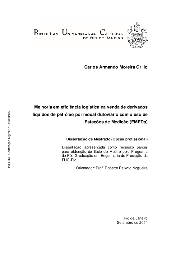 (PDF) Melhoria Em EFICI%C3%8ANCIA LOG%C3%8DSTICA Na Venda De Derivados ...